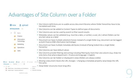 Sharepoint Folders Vs Metadata Best Practices