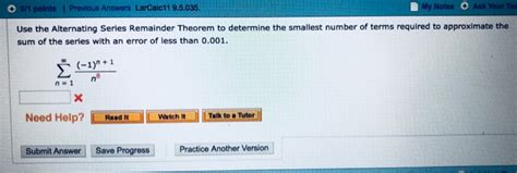 Solved 0 1 Points Previous Answers Larcalc11 9 5 035 My