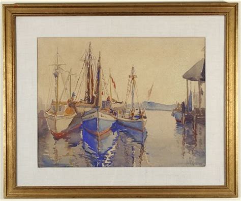 Boats In The Harbor By Alice Judson On Artnet