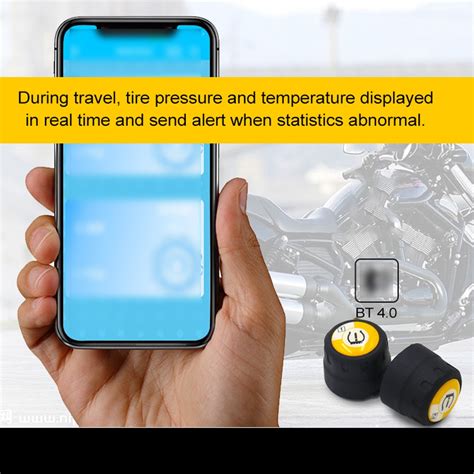 TPMS Bluetooth Universal External Tyre Pressure Monitor Sensor Support Mobile Phone APP