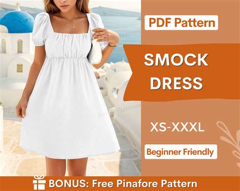 Free Smock Dress Pattern Shop On Pinterest