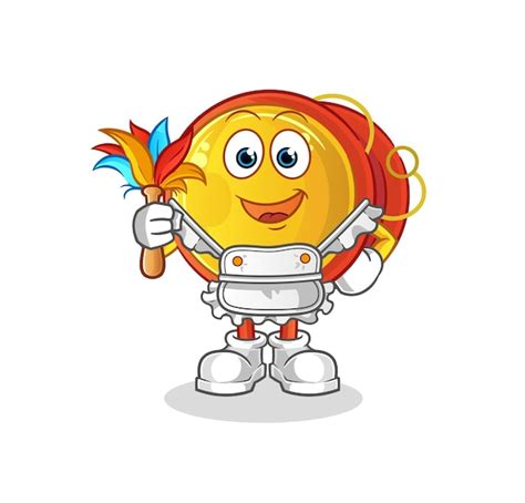 Mascotte De Bonne Yoyo Vecteur De Dessin Animé Vecteur Premium