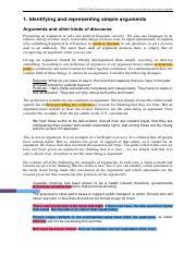 Identifying And Representing Simple Arguments Pdf ATS Critical Thinking How To Analyse