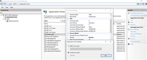 Configure Setting In Internet Information Services Iis And Biztalk