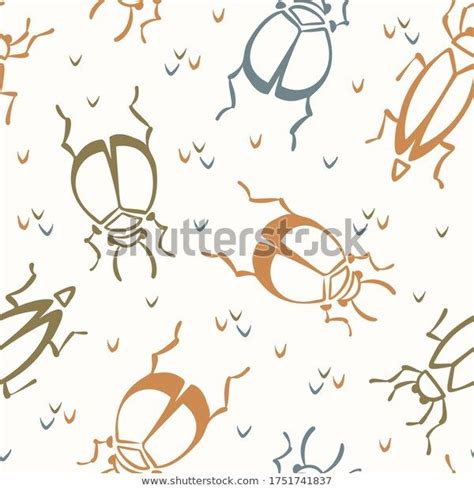 Whimsical Beetle Bug Pattern