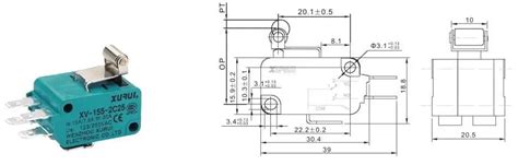 Double Pole Double Throw Micro Switch Xurui Combined Model