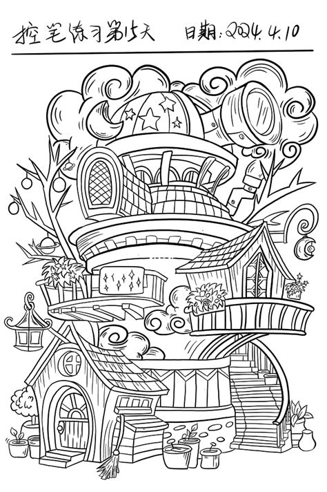 控笔练习 花瓣网