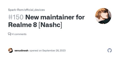 New Maintainer For Realme 8 Nashc Issue 150 Spark Rom Official