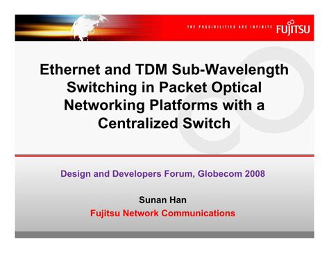 Pdf Ethernet And Tdm Sub Wavelength Switching In Packet Dokumen Tips