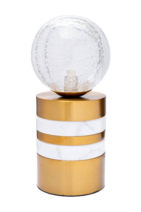 Настольная лампа Luna из коллекции Garda Decor Металл Стекло купить с доставкой по России