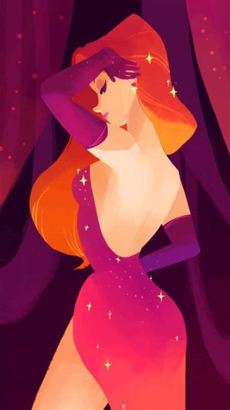 Download Jessica Rabbit Stylized Illustration Wallpaper