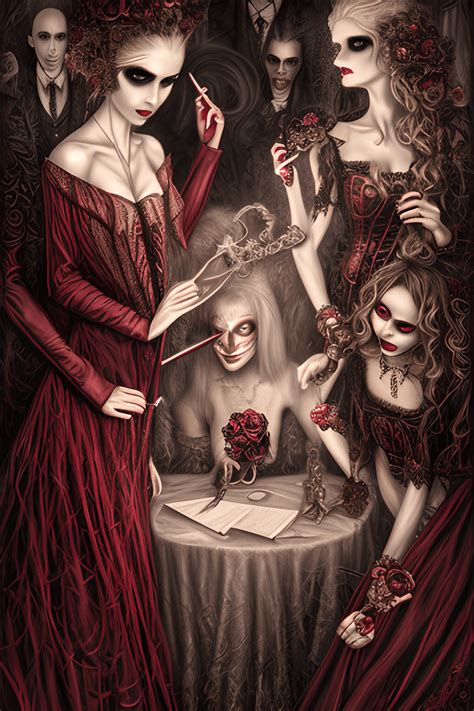 The Vampires Masquerade A Secret Society Of Vampires · Creative Fabrica