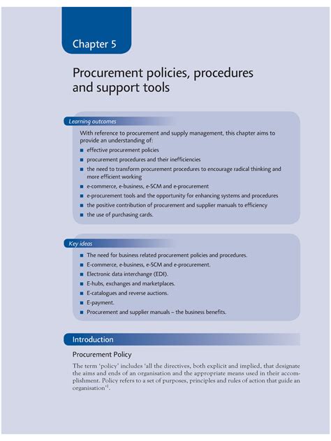 Kenneth Lysons Procurement Supply Chain Management 9th Edition 2016