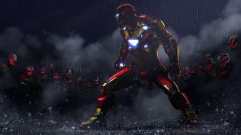 Iron Man Vs Ultron Sentries Wallpapers Hd Wallpapers Id 27612