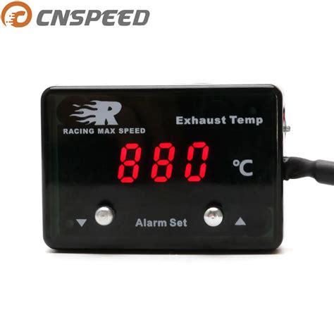 Car Exhaust Temp Gauge Exhaust Gas Meter Digital With Sensor EXT