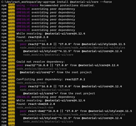 React Npm Err Fix The Upstream Dependency Conflict Or Retry