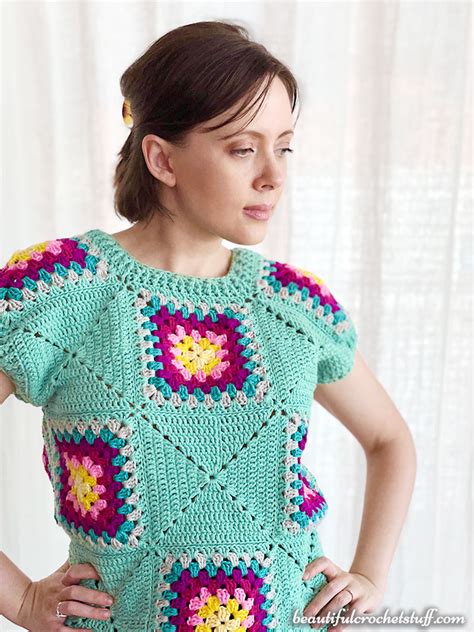 Patchwork Granny Square Vest Free Pattern Beautiful Crochet Stuff