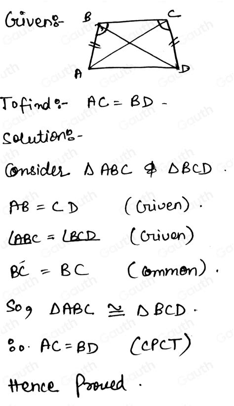 Solved 13 Abcd Is A Quadrilateral Abcd Angle Abcangle Bcd Prove That Acbd Math