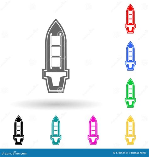 Chemical Tanker Multi Color Style Icon Simple Glyph Flat Vector Of