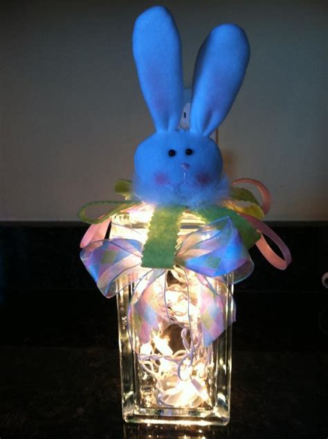 Pin By Cheryl Hallett On Easter Glass Glass Crafts Glass Blocks