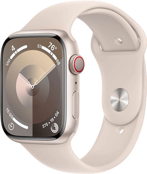 Apple Watch Series 9 Gps Cellular 45mm Starlight Aluminum Case With