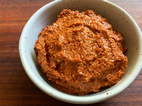 Red Capsicum And Walnut Dip Muhammara Hirokos Recipes