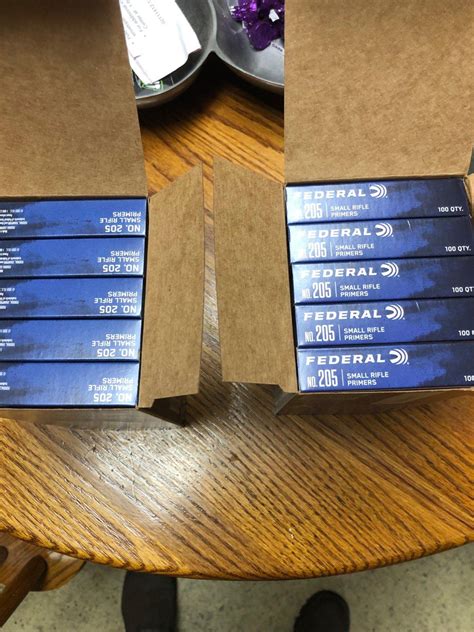 Heads Up Ordered Federal 210 Primers And Received 210 Primers In A 205