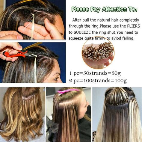 Micro Bead Hair Extensions Weft