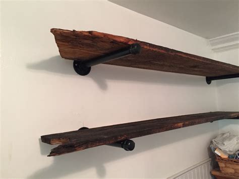 How To Build Diy Rustic Industrial Shelves From Reclaimed Barnwood Artofit