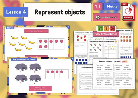 year 1 place value within 10 represent objects lesson 4 grammarsaurus