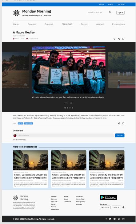 Feat Create Individual Photostory Page · Issue 322 · Monday Morning