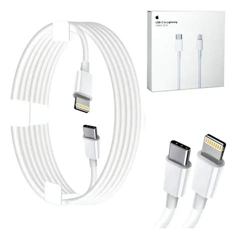 Cable Cargador IPhone IPad Usb Tipo C A Lightning 2metros
