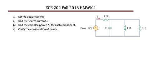 Solved For The Circuit Shown Find The Source Current I Chegg