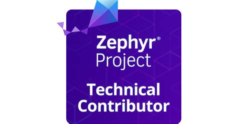 Zephyr Technical Contributor Credly