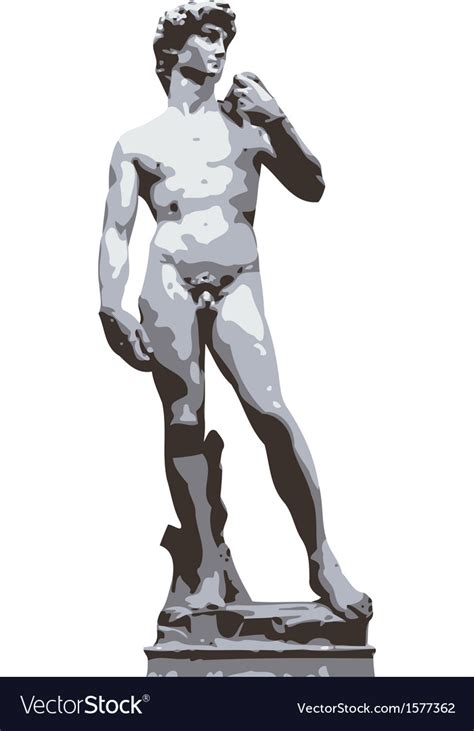 Michelangelos David Royalty Free Vector Image Vectorstock