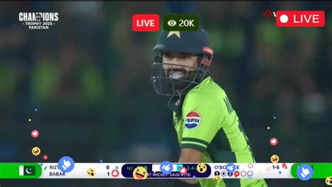 Icc Champions Trophy 2025 Live Pak Vs Ind Live Streaming Free Sky