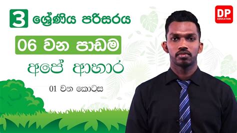 06 වන පාඩම අපේ ආහාර 01 වන කොටස 03 ශ්‍රේණිය පරිසරය Youtube