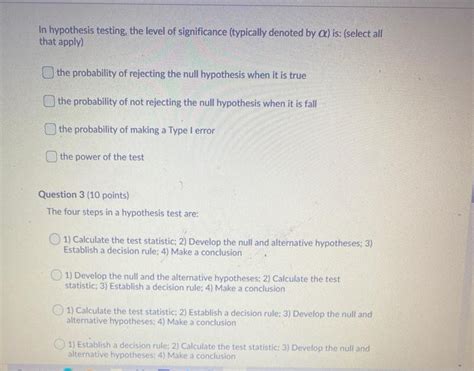 Solved In Hypothesis Testing The Level Of Significance Chegg
