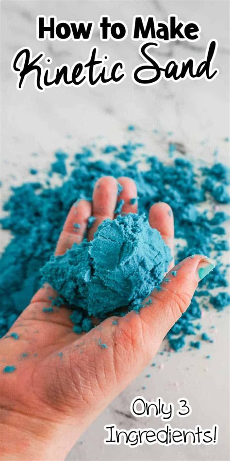 Diy Kinetic Sand Made With Just 3 Ingredients This Homemade Kinetic