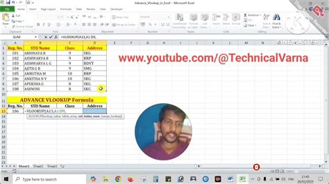 Advance Vlookup In Excel In Kannada Technicalvarna Youtube