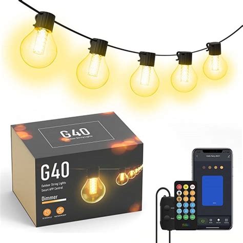 Smart APP Control RGB G40 LED String Lights