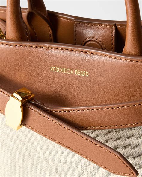 Veronica Beard Dash Canvas Leather Crossbody Bag Neiman Marcus