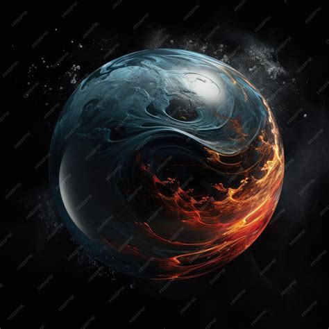 Premium Ai Image Chaos Unleashed The Tempest Within The Enigmatic Sphere