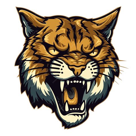 Premium Vector Majestic Wildcat Mascot Logo Vector Illustration With