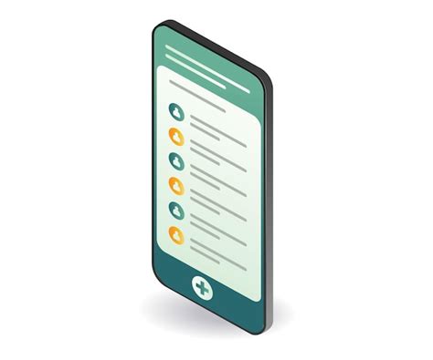 Premium Vector Display Contacts On Mobile Phone