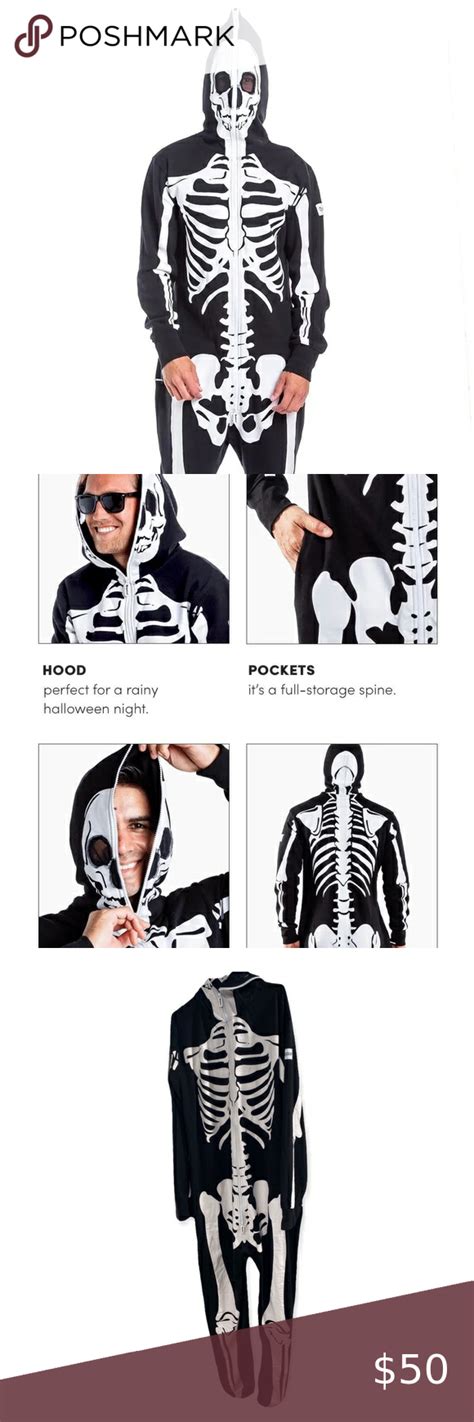 Tipsy Elves Skeleton Costume Jumpsuit Xxl Clothes Design Style