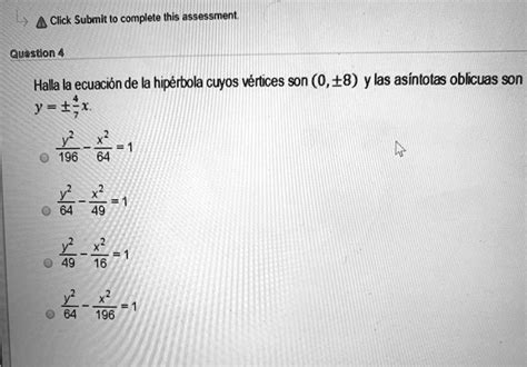 Solved Click Submit To Complete This Assessment Queston Halla La