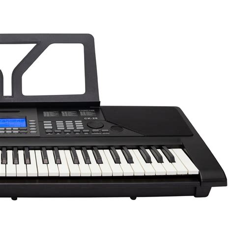 Crown Ck 28 Touch Sensitive Multi Function 61 Key Electronic Portable Keyboard With Usb Black