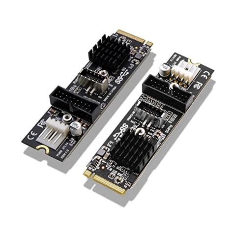 EZDIY FAB NVME NGFF M Key Adapter Card To Type E USB Front Panel Socket USB Pin Adapter