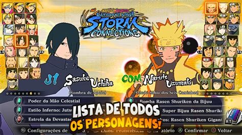 Naruto X Boruto Ultimate Ninja Storm Connections Lista De Todos Os